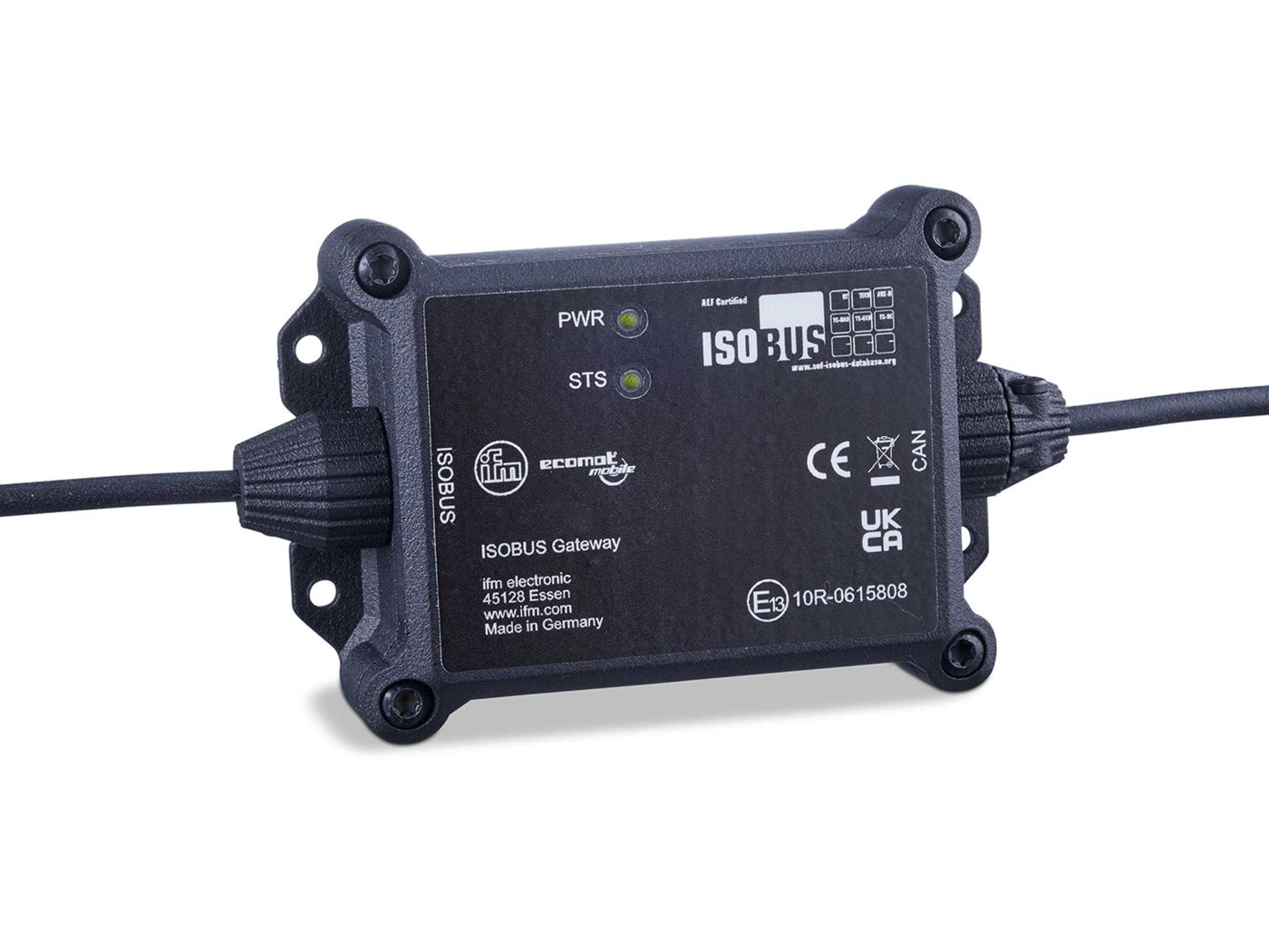 适用于农业机械的ISOBUS网关 - ifm