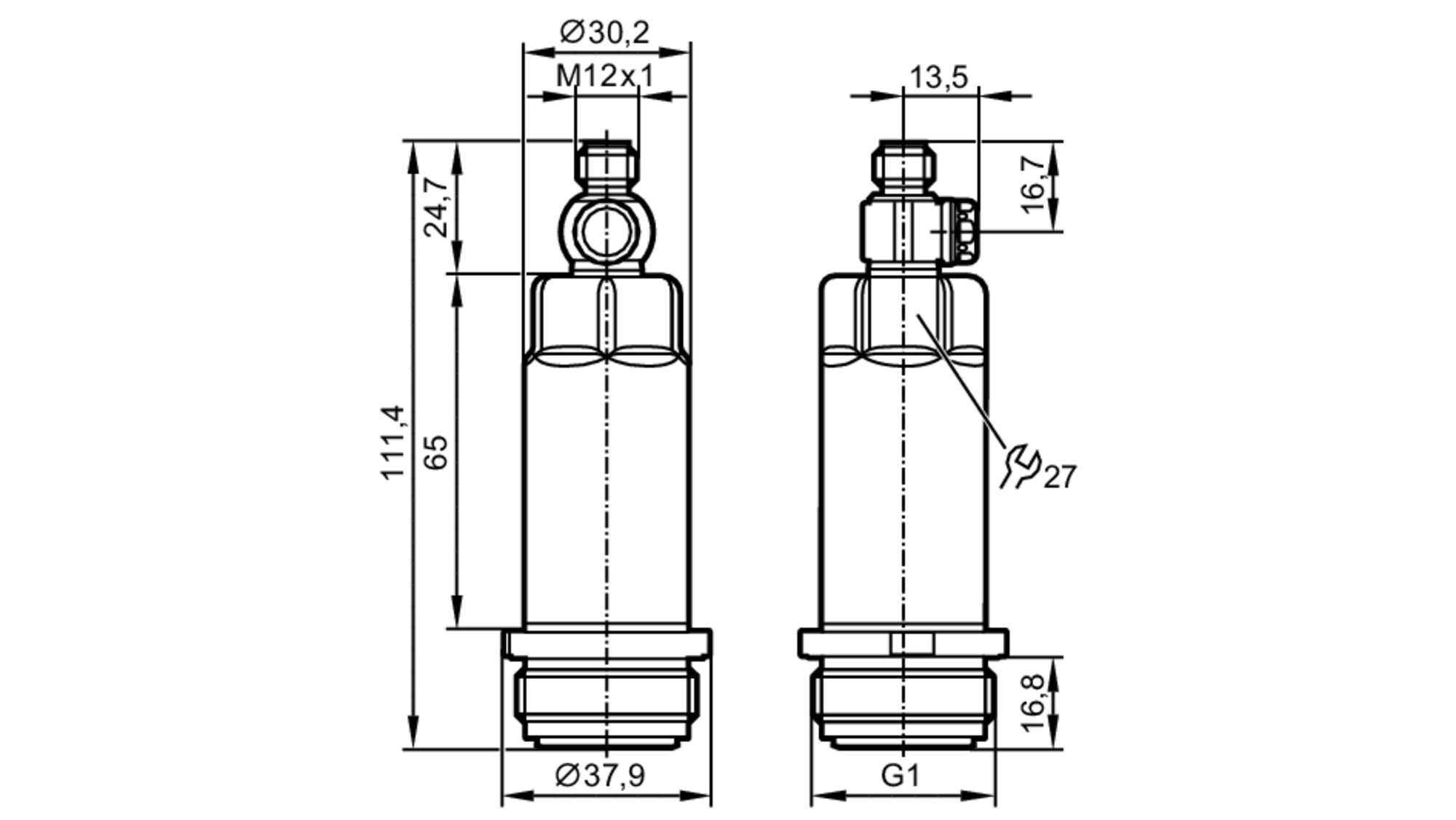 PM1707 - 电子压力传感器 - ifm electronic