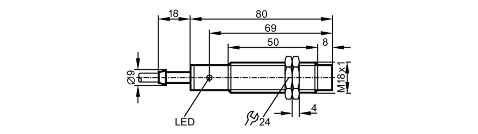IG5404 - 电感式接近开关 - ifm