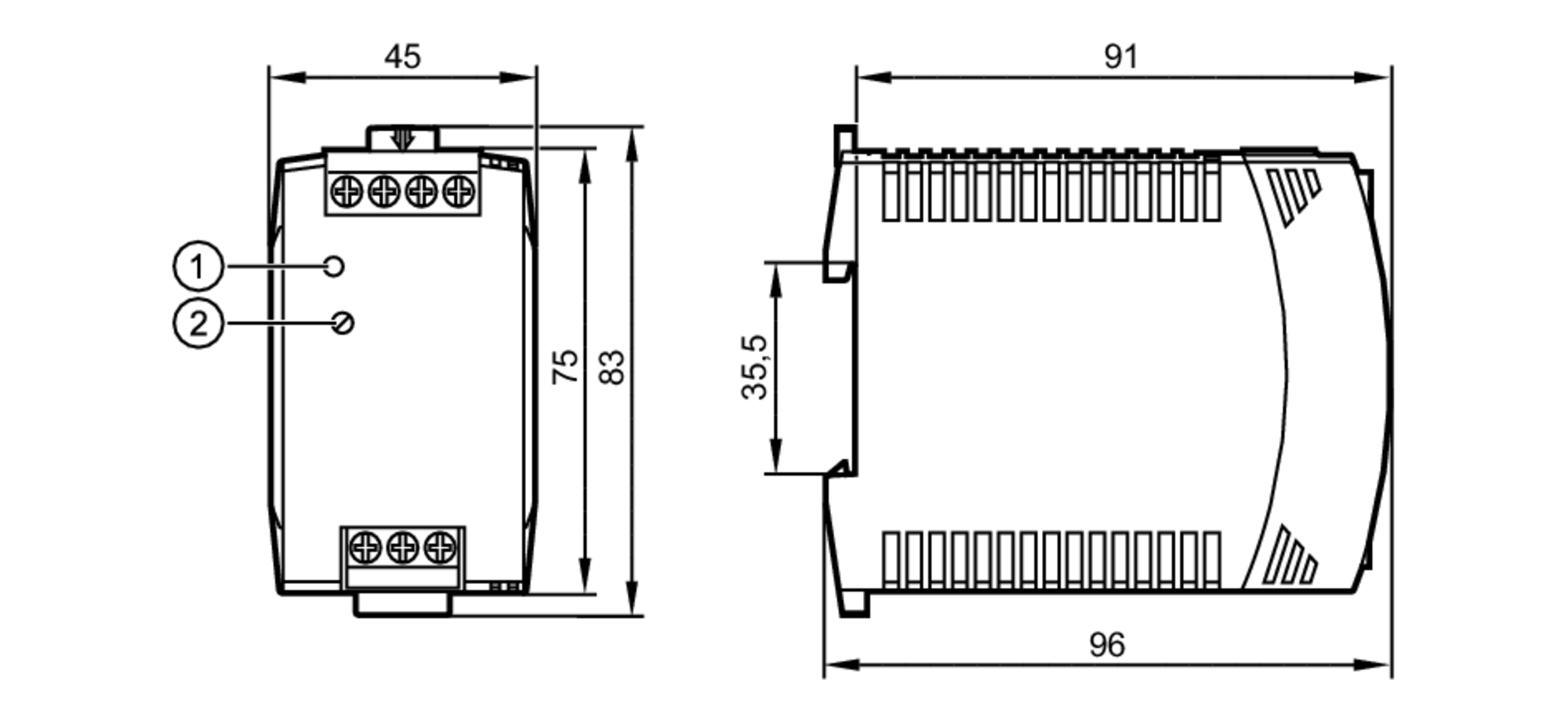DN1023 - 开关电源12 V DC - ifm