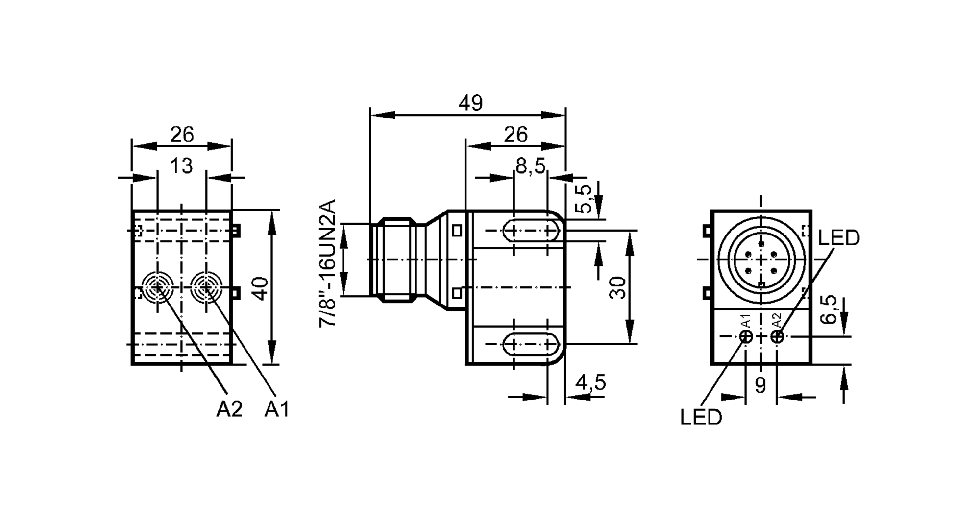 IN0118 - 用于阀门执行器的电感式双接近开关 - ifm electronic